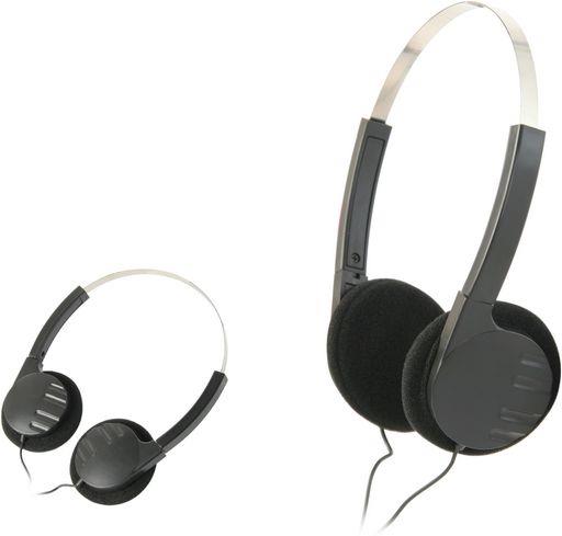 Folding Headphones - (Folds Flat For Easy Storage) - Rocketronics